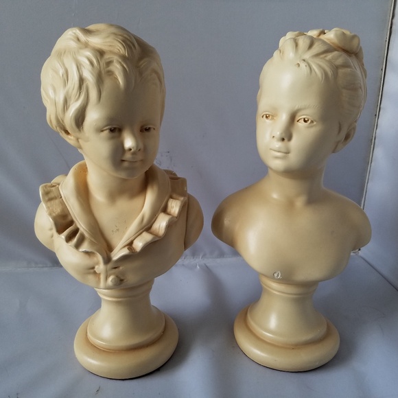 Alexander Backer | Accents | Alexander Backer Vintage Bust Statues Girl ...
